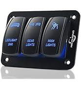 Amazon.com: MicTuning LS081602JL, Backlit Fog Lights Rocker Switch Kit ...