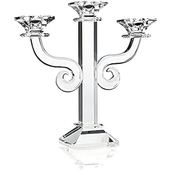 Amazon.com: CRYSTAL SCROLL 3 ARM CANDELABRA - Candelabra: Home & Kitchen