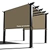 Alion Home Waterproof Pergola Covers - Pergola Replacement Canopy - Universal Replacement Canopy ...