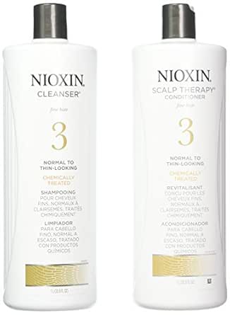 Amazon.com: Nioxin System 3 Cleanser & Scalp Therapy Conditioner ...