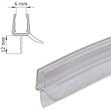 DUSAR Dichtlippe 200 cm Ersatzdichtung Wasserabweisprofil Universal ...