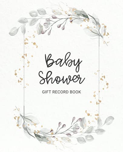 Amazon.com: Baby Shower Gift Record Book: Logbook to track gifted ...