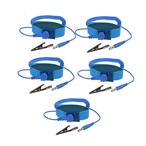 Eoneding ESD Anti Static Wrist Straps 5 Pack -Reusable Anti-Static ...
