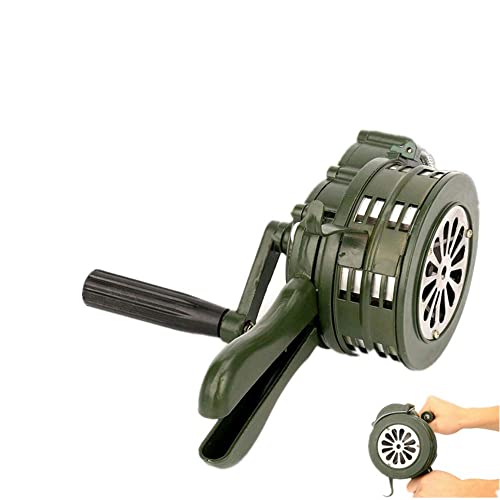 Hand Crank Siren Horn Manual Operated Metal Alarm Handheld Air Raid ...