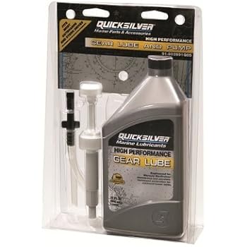 Amazon.com: MERCURY QUICKSILVER 32oz HIGH PERFORMANCE GEAR LUBE & PUMP ...