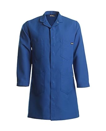Workrite Uniform 352NX60RBXL 0R 4-Pocket Flame-Resistant Lab Coat, XL ...