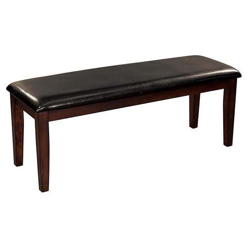 Homelegance 48" Dining Bench with Bi-Cast Vinyl Padded Seat, Cherry ...