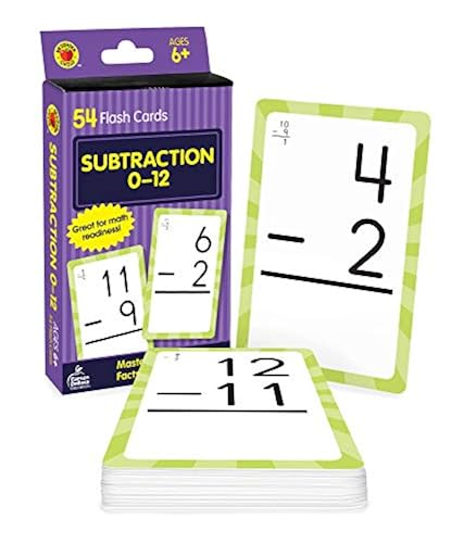 Carson Dellosa Subtraction Flash Cards, Math Flash Cards with ...