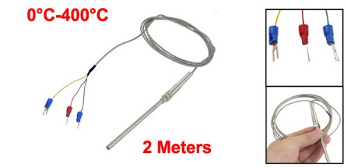 Купить uxcell 0-400C PT100 Type Temperature Sensors Thermocouple Probe ...