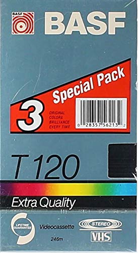 Mua BASF 3 Pack Special T120 Extra Quality Video Cassette. VHS Tapes ...