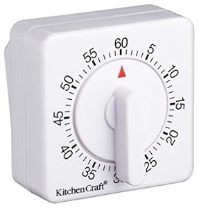 KitchenCraft Wind-Up Mechanical 1-Hour Kitchen Timer: Amazon.co.uk ...
