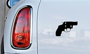 Amazon.com: Gun Pistol Revolver Right Version 1 Car Vinyl Sticker Decal ...
