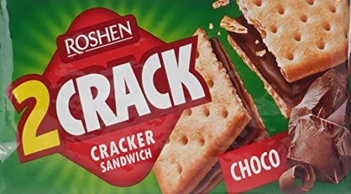 Roshen R-516 2 Cocoa Cream Filling Crack Cracker Biscuit, 235 G, Green ...