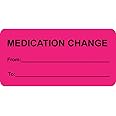 Amazon.com: 2"x1" Medication Change Labels : Industrial & Scientific