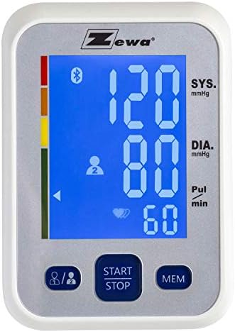 Zewa Upper Arm Blood Pressure Monitor with Two User Mode (120 Reading ...