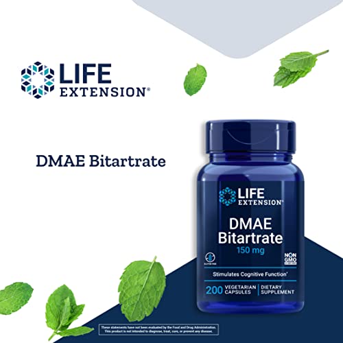 DMAE Bitartrate - Dimethylaminoethanol Supplement For Brain Health ...