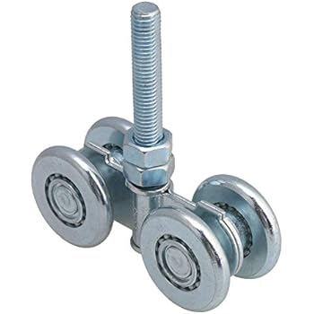 Amazon.com: Mxfans Steel Sliding Track Roller Hanging Barn Door Rail ...