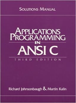 Amazon.com: Applications Programming in ANSI C: 9780132326469 ...