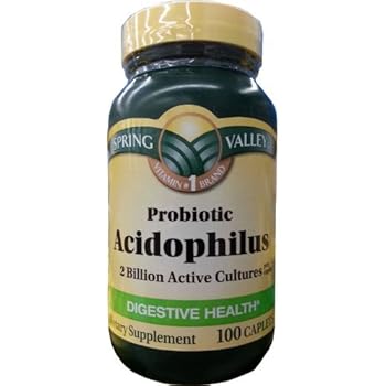 Amazon.com: Spring Valley Probiotic Acidophilus 100ct Digestive Health ...