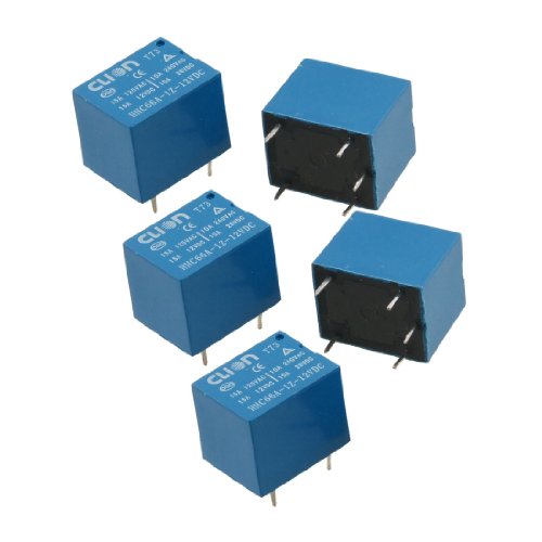 Buy uxcell® 5 Pcs DC 12V Coil SPDT 5 Pin Mini Power Relays PCB Type HHC66A-1Z-12VDC Online at ...