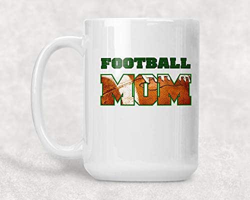 Amazon.com: Personalized Football Mom Ceramic Coffee Mug: Handmade