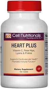Amazon.com: Heart Plus: Vitamin C, L-Lysine & L-Proline; 180 Tablets ...