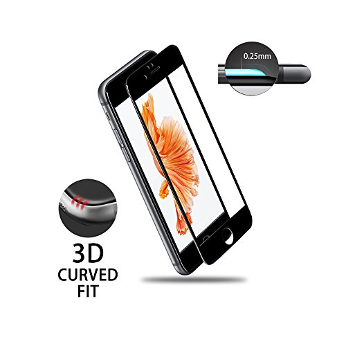 iPhone 7 Screen Protector, 3D Tempered Glass Screen Protector for Apple ...