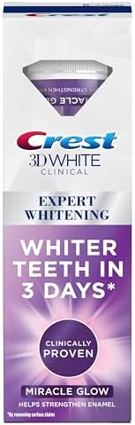 Crest 3DWhite Clinical Miracle Glow Advanced Whitening Technology ...