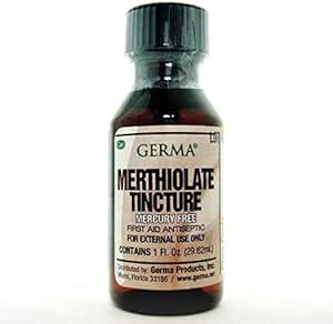 Amazon.com: Germa Merthiolate Tincture Antiseptic 1 oz : Health & Household