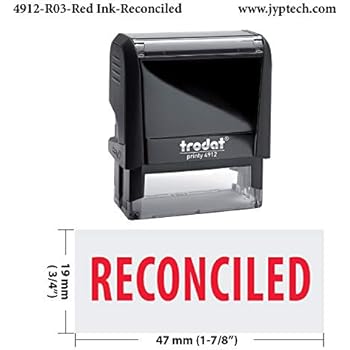 Amazon.com : StampExpression - RECONCILED Office Self Inking Rubber ...