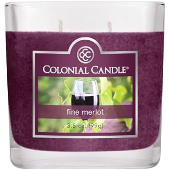 Amazon.com: Colonial Candle Merlot Oval Jar Candle 22 Oz: Home & Kitchen