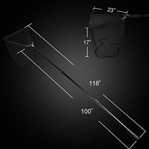Foldable Fishing Net Fiblink Folding Aluminum Fishing Landing Net ...