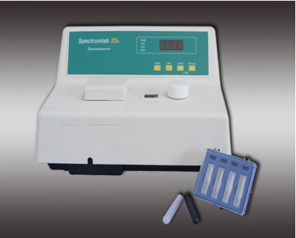 MeterTo S23A Visible Spectrophotometer(Cuvette Or Tube), Wavelength Range: 340-950nm, With ...