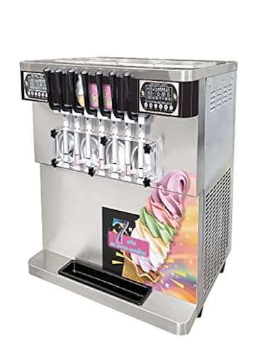 Kolice commercial ETL heavy duty countertop 7 flavors soft ice cream ...