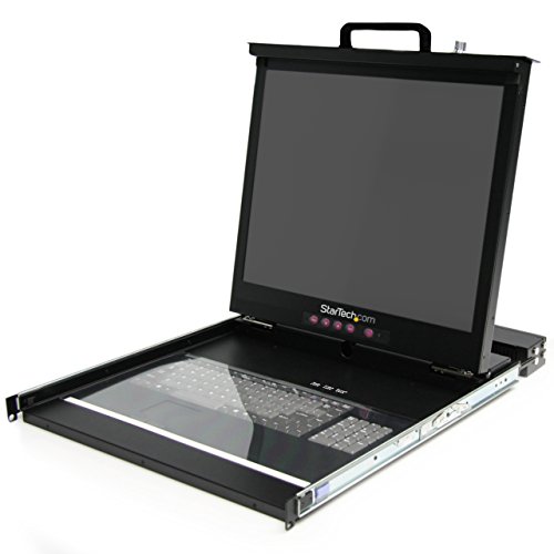 StarTech.com 1U 19" Rackmount LCD Console with 16 Port Multi-Platform ...