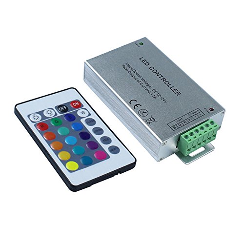 Buy Generic 24 key : RGB led controller DC12-24V 12A with 24K IR ...