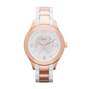 Amazon.com: RELIC Bristal Rose Gold-Tone and White Ceramic Bracelet ...