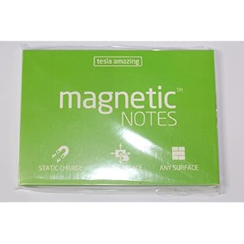 Amazon.com : Tesla Amazing Magnetic Notes M-size (100x74)mm (White ...