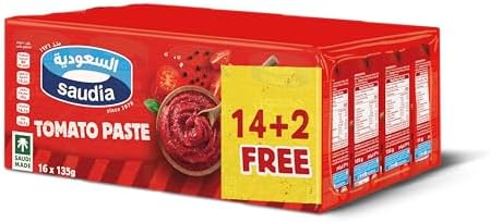 Saudia Tomato Paste, 16 X 135g price in Saudi Arabia | Amazon Saudi ...