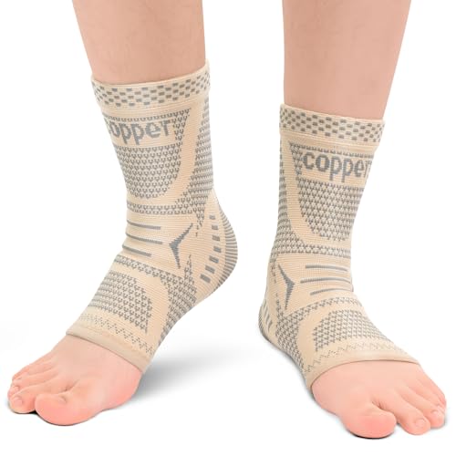 INDEEMAX Copper Infused Ankle Brace for Sprained Ankle, Ankle ...