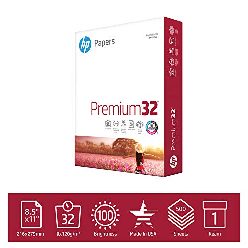 HP Paper, Premium Choice Laserjet Paper Poly Wrap, 32lb, 8.5 x 11 ...