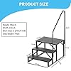 RV Stairs 3 Step Ladder, RV Steps Anti-slip, Hot Tub Steps with ...