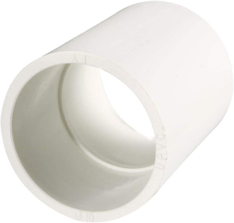 sourcing map 40mm Straight PVC Pipe Fitting Coupling Adapter Connector ...