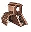 Trixie Large Wooden Digging Tower for Pet Hamster, 25 × 24 × 20 cm ...