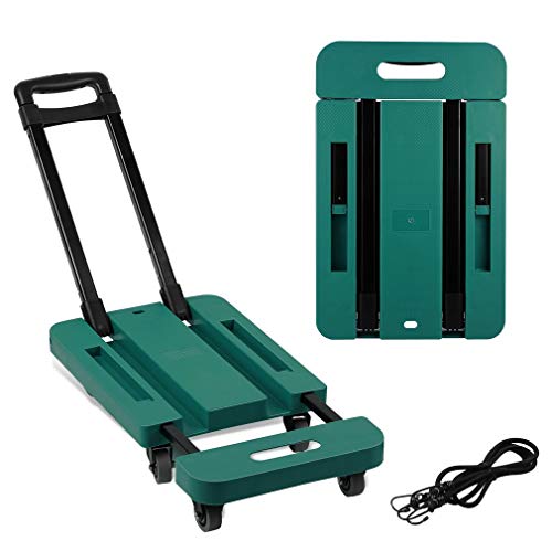 Buy Foldable trolley 6 Wheels Hand Trolley Extendable Flat Luggage ...