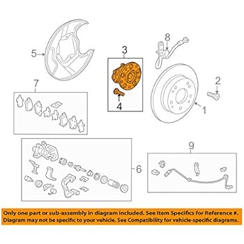 Amazon.com: Genuine Honda 42200-TR0-A01 Hub Unit Bearing Assembly ...