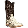 Amazon.com | Cowtown Men’s Square Toe Python Snakeskin Boot Q818 (10.5 ...