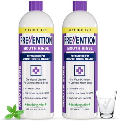Prevention Mouth Sore Rinse with Hydrogen Peroxide, Canker Sore ...