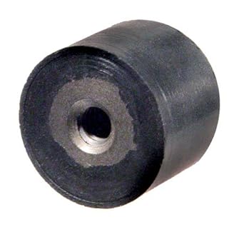 Bumper, Round w/Female Thread, Neoprene - Duro. Hardness=40-45 Shore A ...