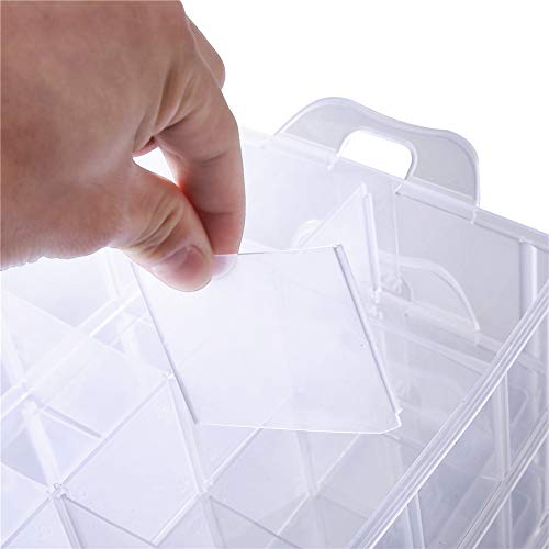 FlowerRiver 3-Tier Stackable Storage Container with 30 Compartments ...